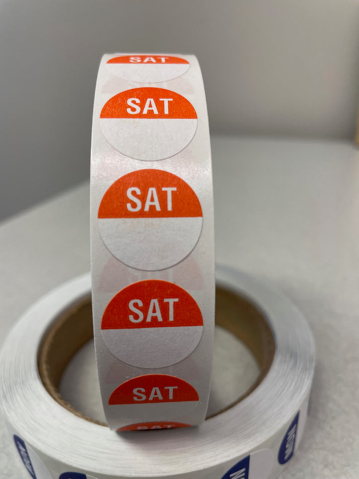 Date labels – Saturday Day Dot | Vestcom Shop
